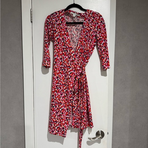 Diane Von Furstenberg | Dresses | Diane Von Furstenberg Red And White ...